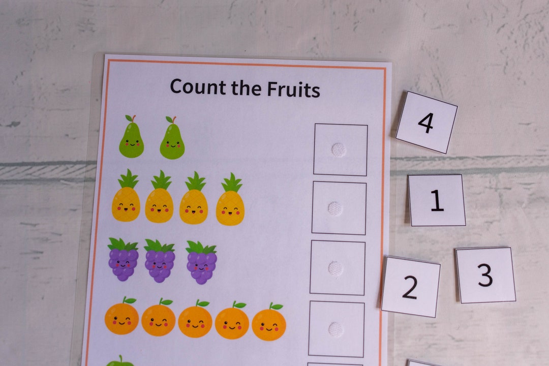 Educational Activity, Counting Worksheet, Homeschool Printable, Busy ...