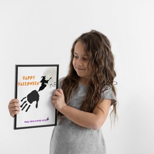 Happy Halloween Handprint Craft Keepsake for Kids Baby - Etsy