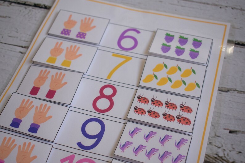 Let's Count Busy Binder Printable Counting Activity - Etsy