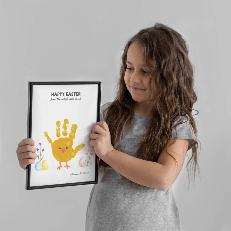 Easter Handprint Chick Craft: DIY Keepsake Gift (digital Download ...