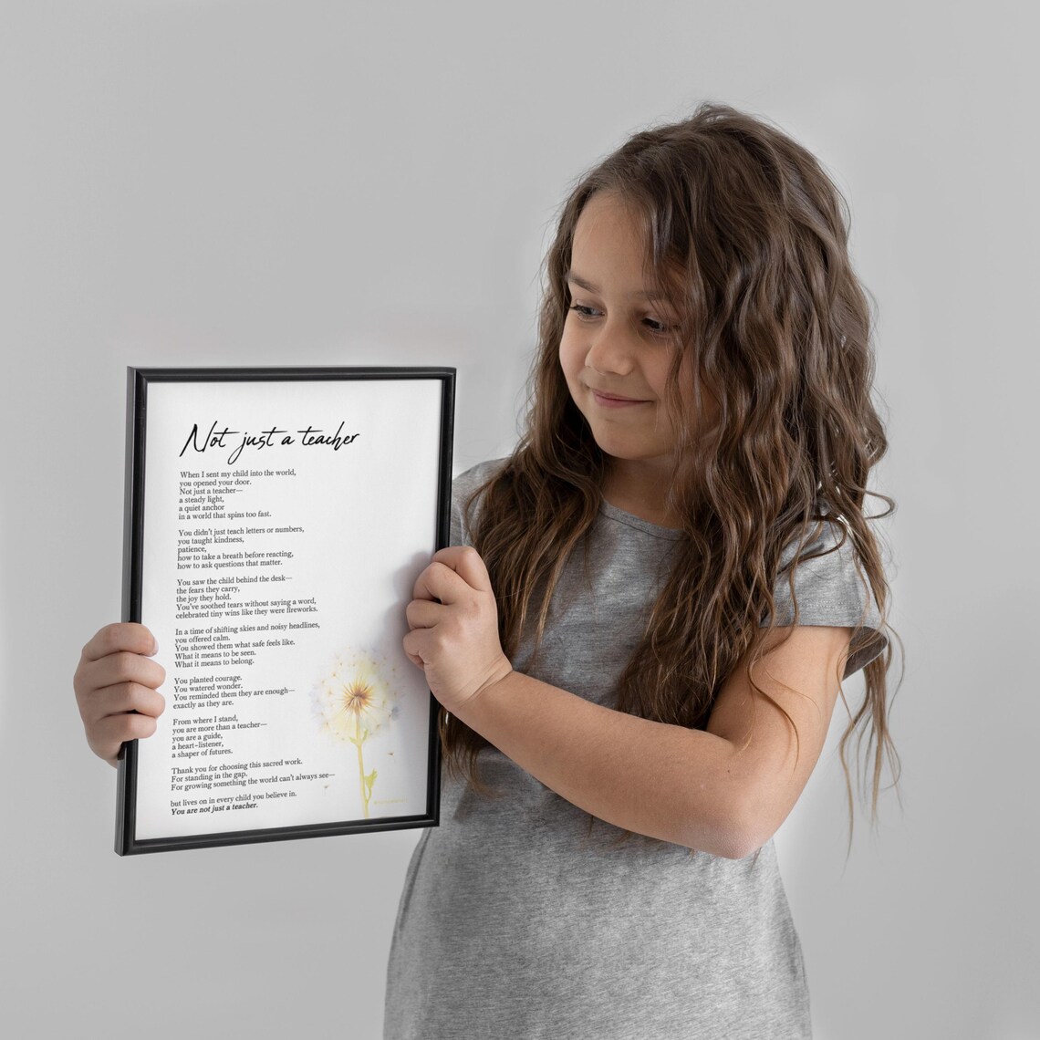 Not Just a Teacher Poem (printable) - Etsy