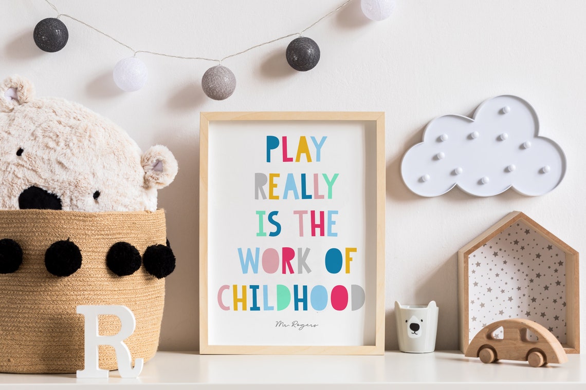 Quote Print: Playroom Poster, Colorful Kids Bedroom Decor (digital ...