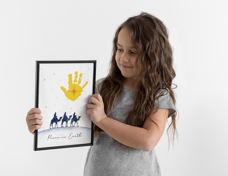We Three Kings Handprint Craft: Nativity Keepsake (digital File) - Etsy