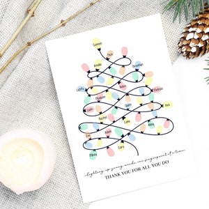 Teacher Appreciation Gift - Printable Christmas Lights With ...