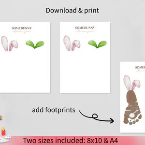 Easter Craft Bundle, DIY Handprint Footprint Template, Preschool Craft ...