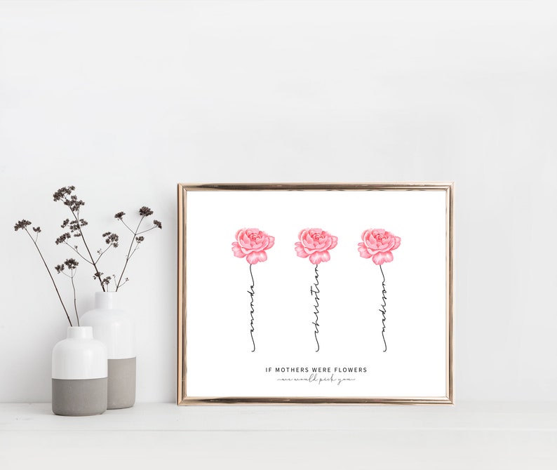 Personalized Flower for Mom Mother's Day Gift If Mothers - Etsy
