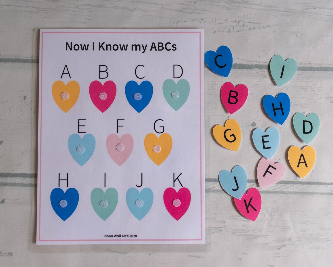Educational Activity Alphabet Worksheet Homeschool | Etsy