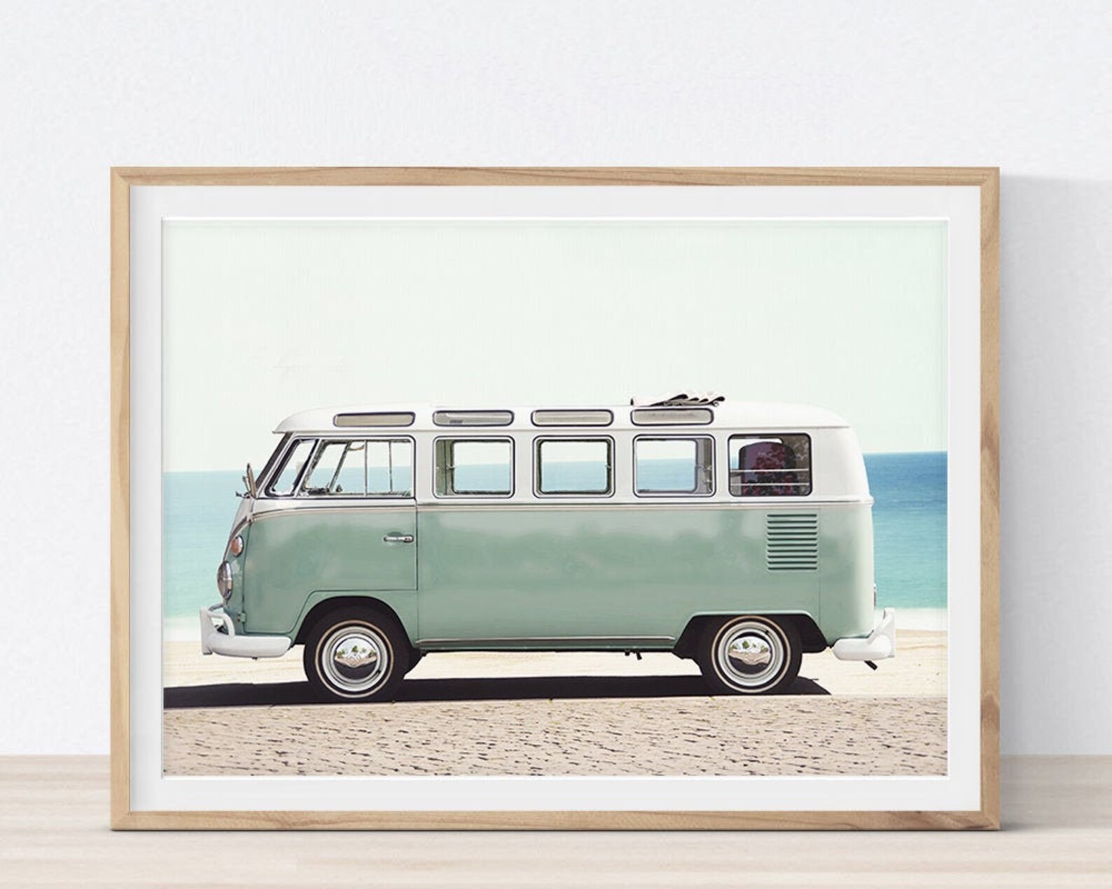 Camper Van Printable Vintage Bus Poster Beach Surf Spot - Etsy