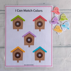 Homeschool Printables, Educational Activity, Colors Worksheet Bundle ...