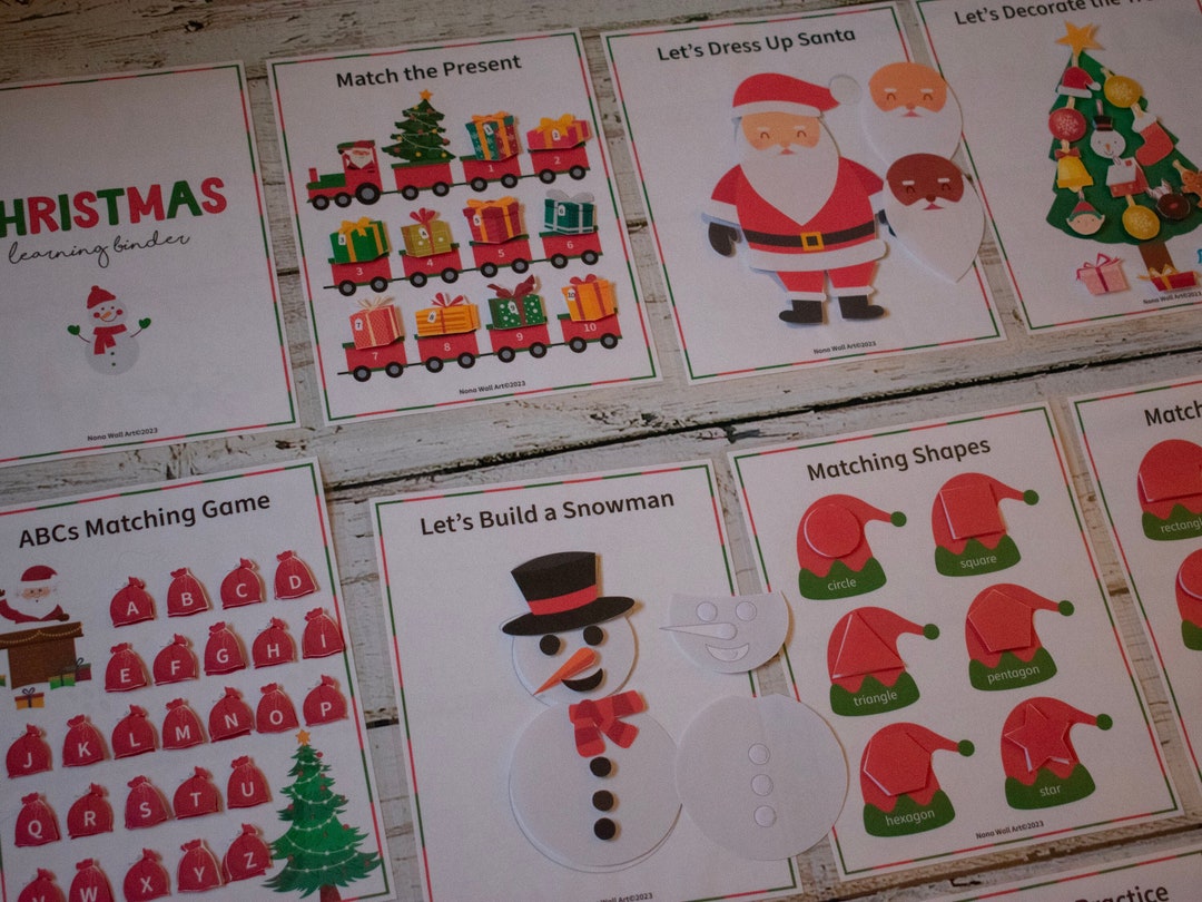 Christmas Activity Bundle 3: Printable Holiday Learning Fun - Etsy