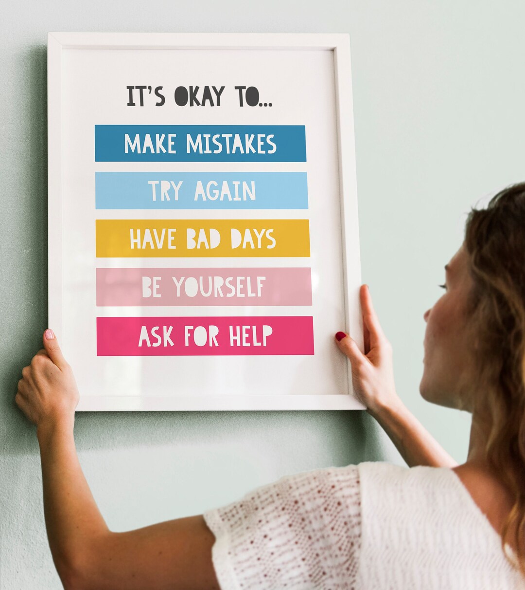 It's Okay To, Positive Affirmations for Kids, Motivational Quote ...