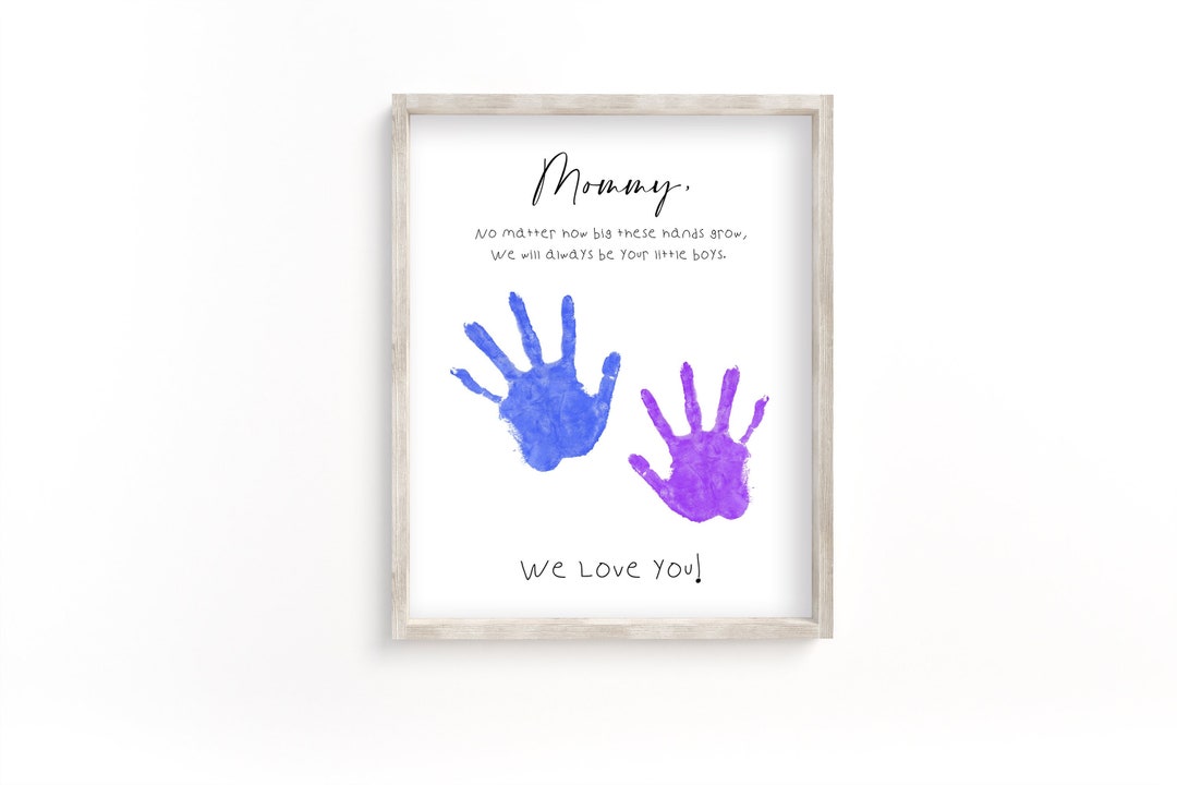 Handprint Craft Art for Mommy DIY Mother's Day Gift No - Etsy