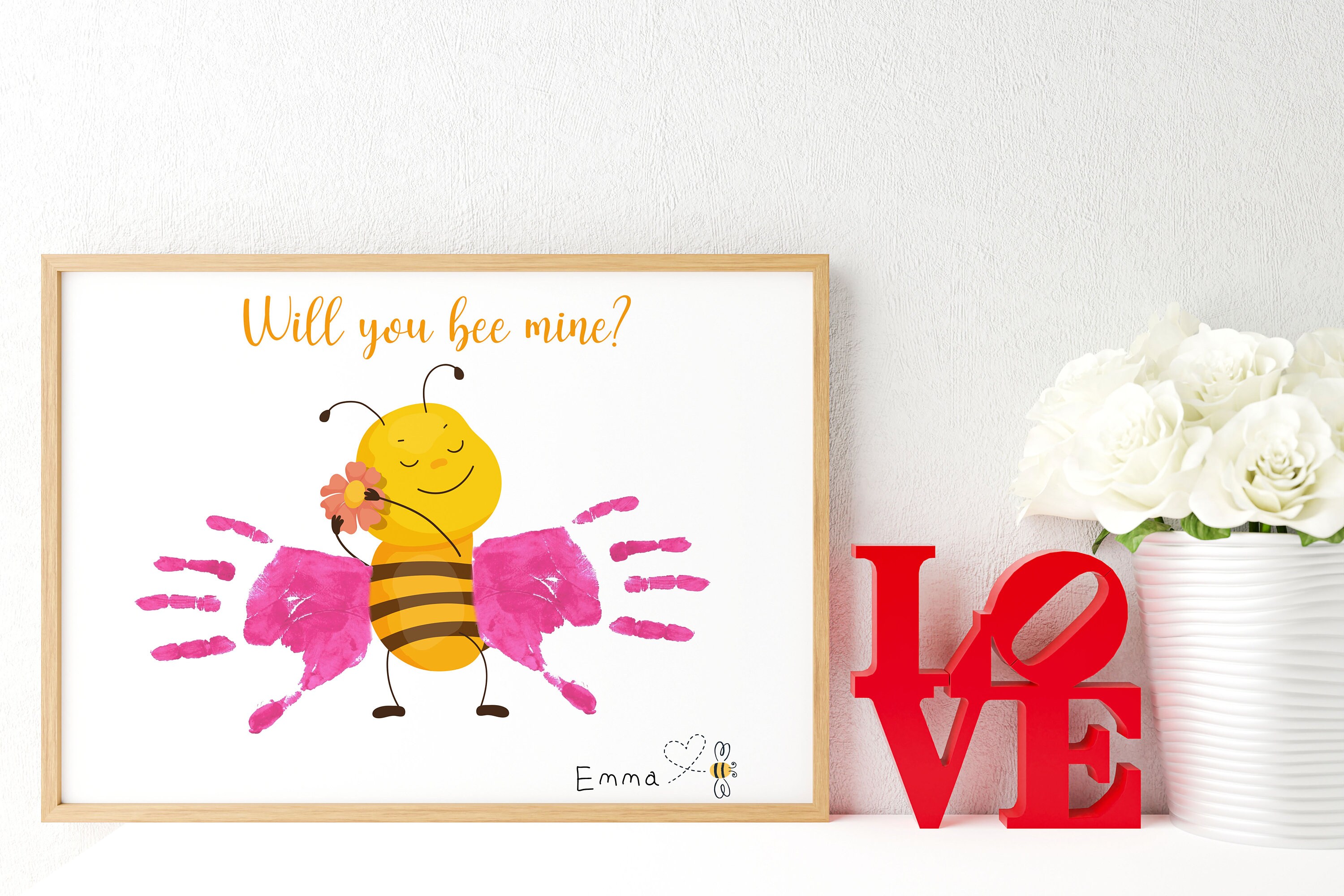 Valentine's Day Craft Bundle DIY Handprint & Footprint - Etsy