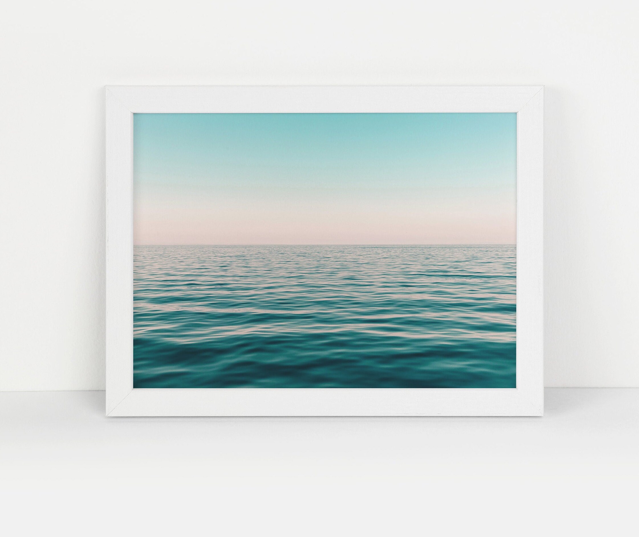 Ocean Wall Art Coastal Decor California Beach Poster Pastel | Etsy