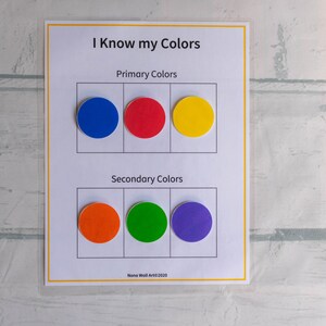 Homeschool Printables, Educational Activity, Colors Worksheet Bundle ...