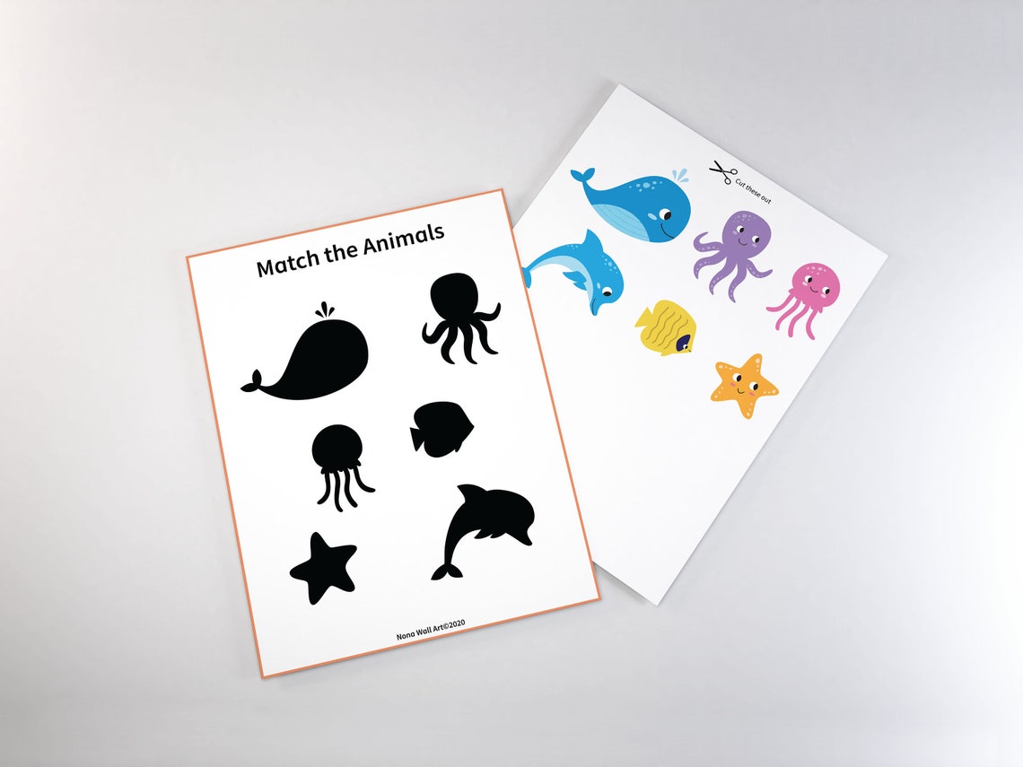 Educational Activity, Visual Discrimination Matching Game, Homeschool ...