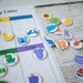 Sorting by Color, Busy Book Printable, Preschool Activity, Homeschool ...