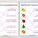 Fruit & Vegetable Matching N Tracing Activity, Homeschool Educational ...