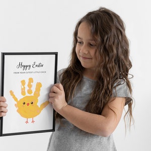 Easter Handprint Craft for Kids Digital DIY Cutest Little Chick ...