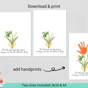 St. Patrick’s Day Handprint Craft | DIY Handprint Bouquet | Lucky ...