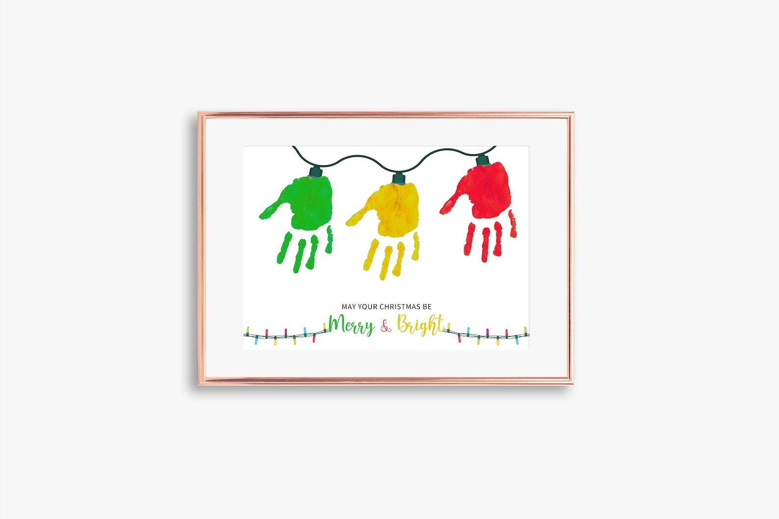 Holidays Handprint Craft Printable DIY Christmas Art - Etsy