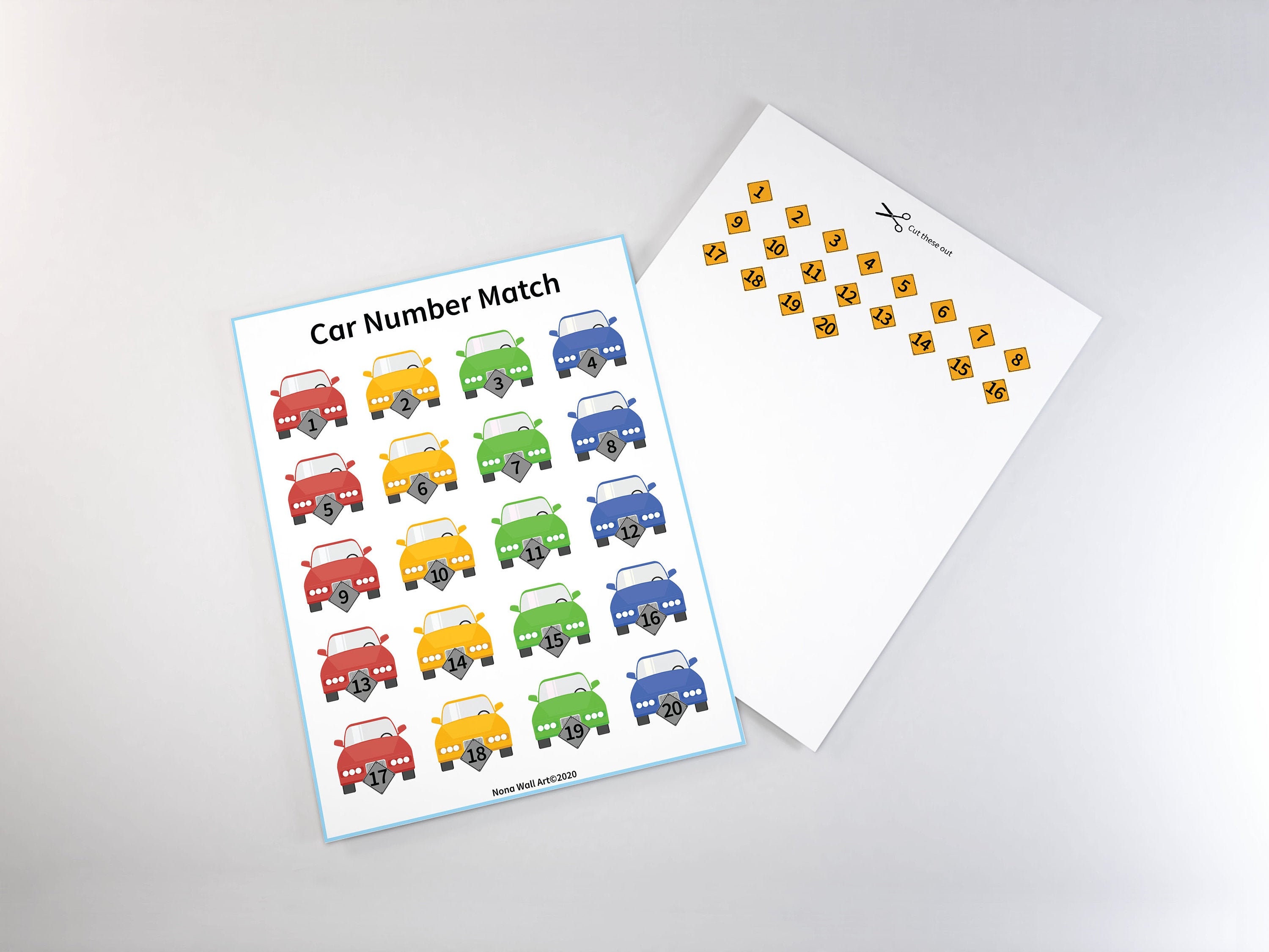 Educational Activity Numbers Worksheet Homeschool Printable | Etsy