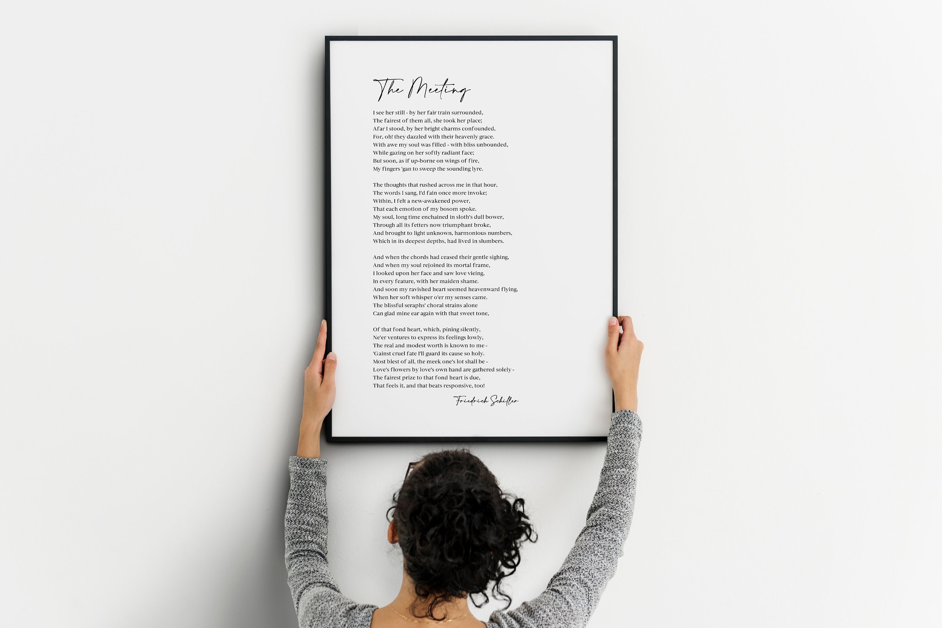 Custom Poem Print: Personalized Poetry Poster, Any Text (digital File ...