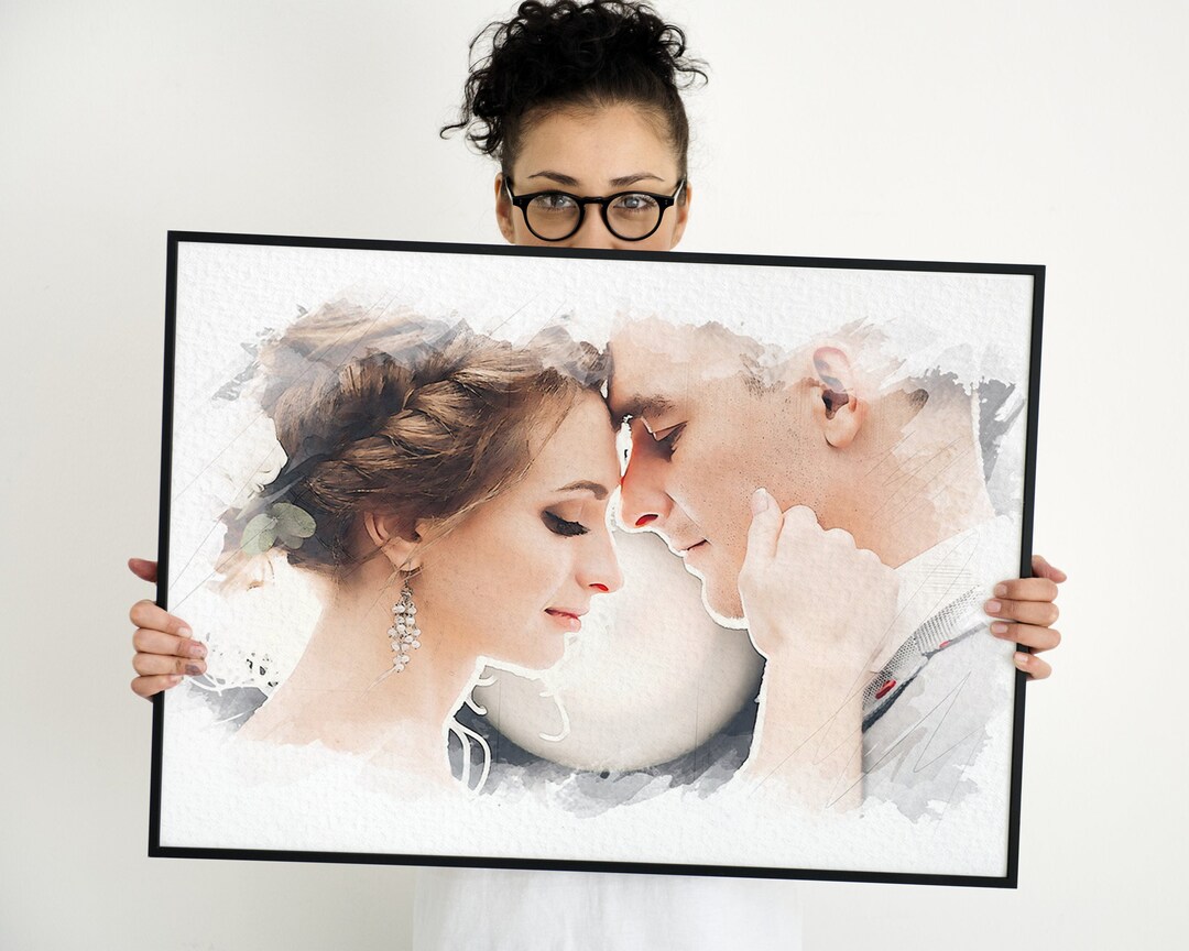 Custom Portrait From Photo Personalized Wedding Illustration - Etsy