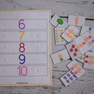 Let's Count Busy Binder Printable, Counting Activity, Homeschool ...