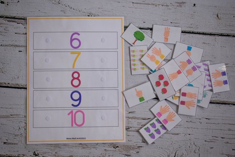Let's Count Busy Binder Printable Counting Activity - Etsy
