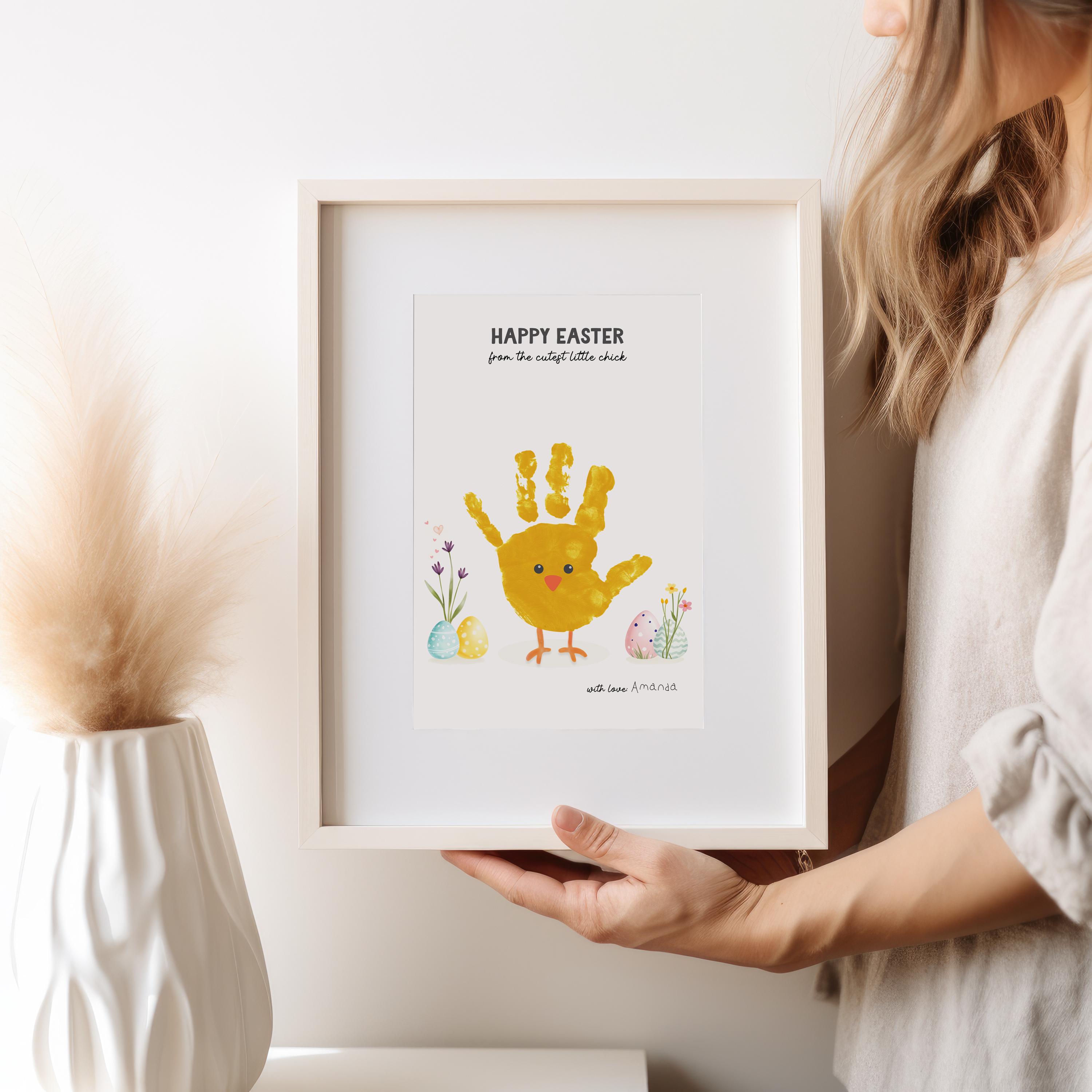 Easter Handprint Chick Craft: DIY Keepsake Gift (digital Download ...