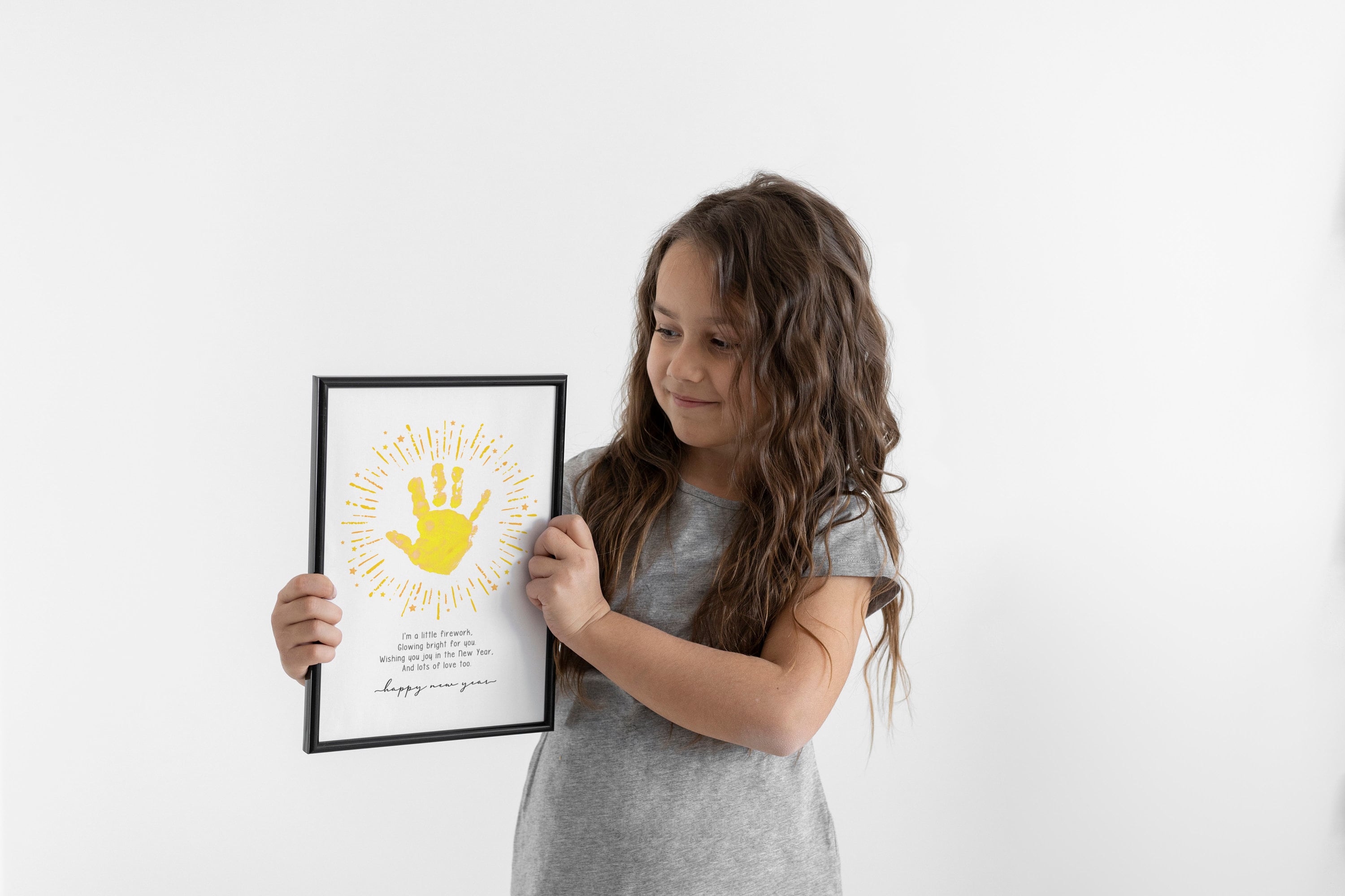 New Year's Fireworks Handprint Art Craft - Printable Keepsake Gift From ...