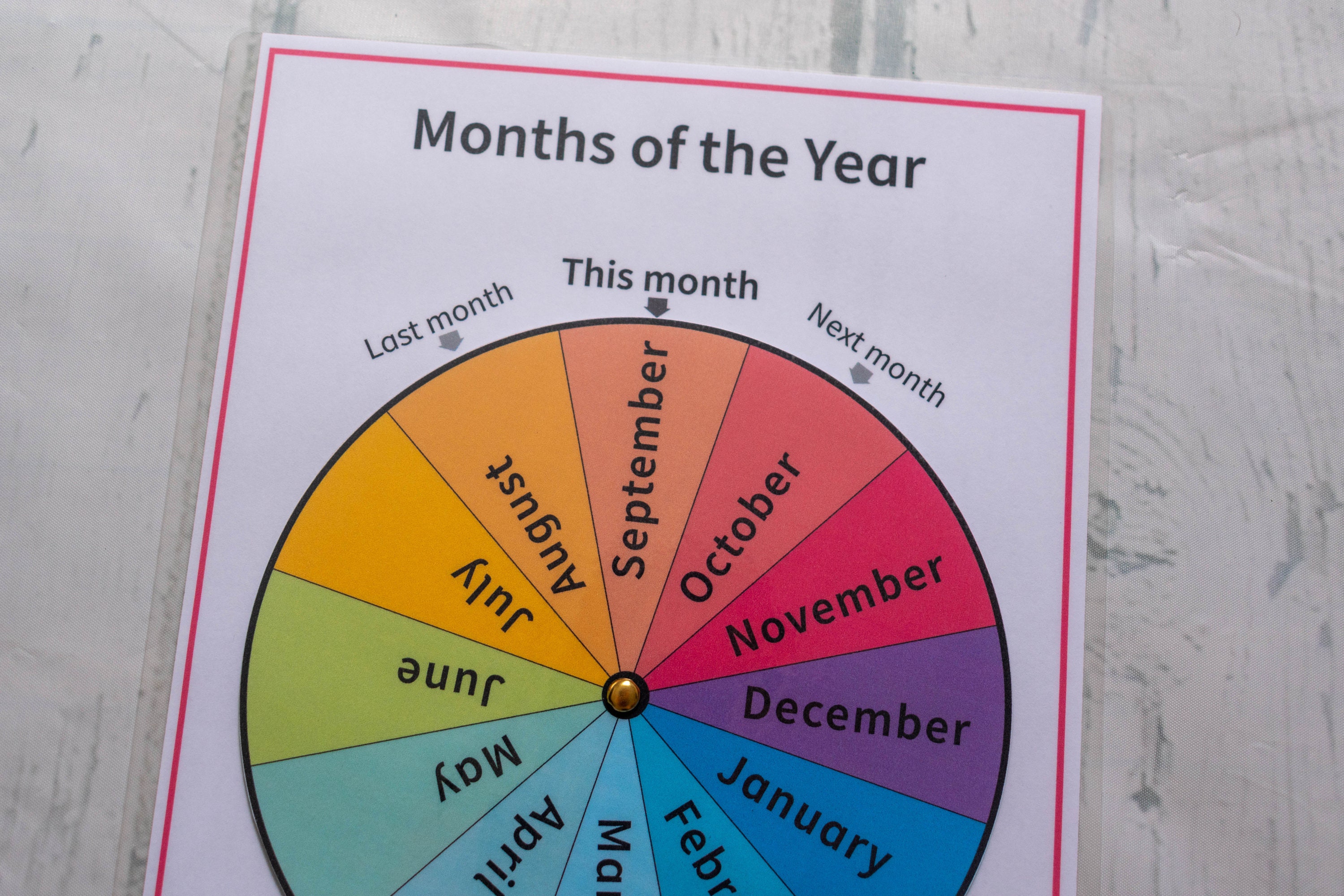 Educational Activity Months of the Year Homeschool | Etsy