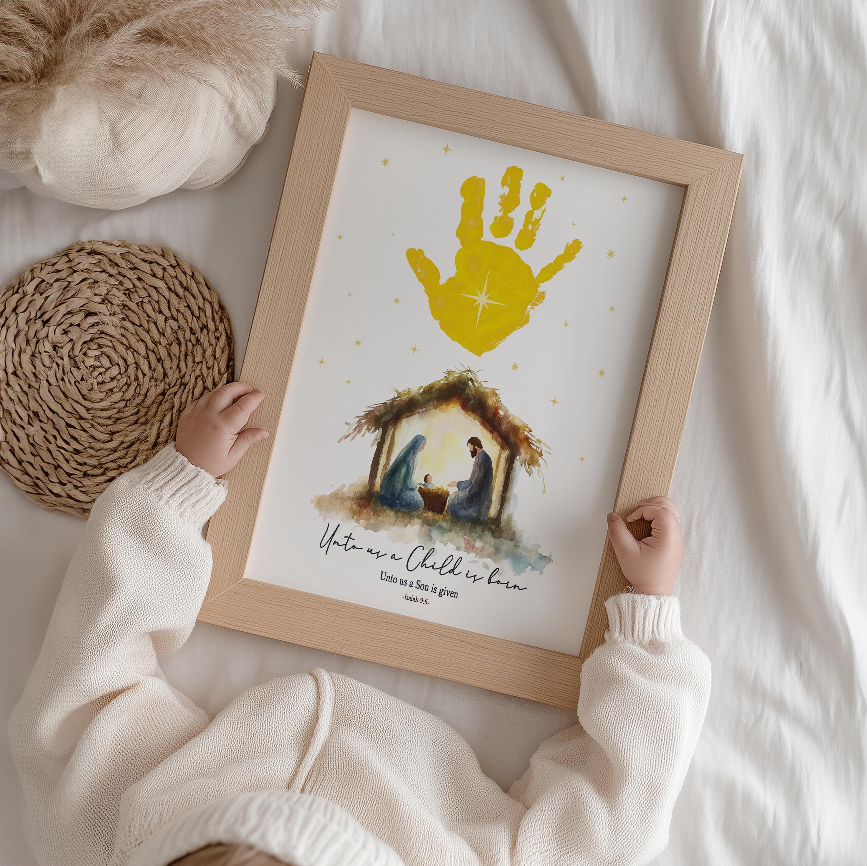 Nativity Handprint Craft: Christian Christmas Keepsake (printable) - Etsy