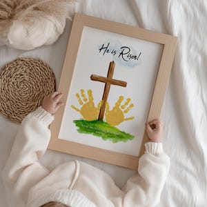 He is Risen Handprint Craft | Christian Easter Sunday School Activity ...