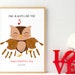 Valentine's Day Handprint Craft, Owl Always Love You, DIY Footprint Art ...