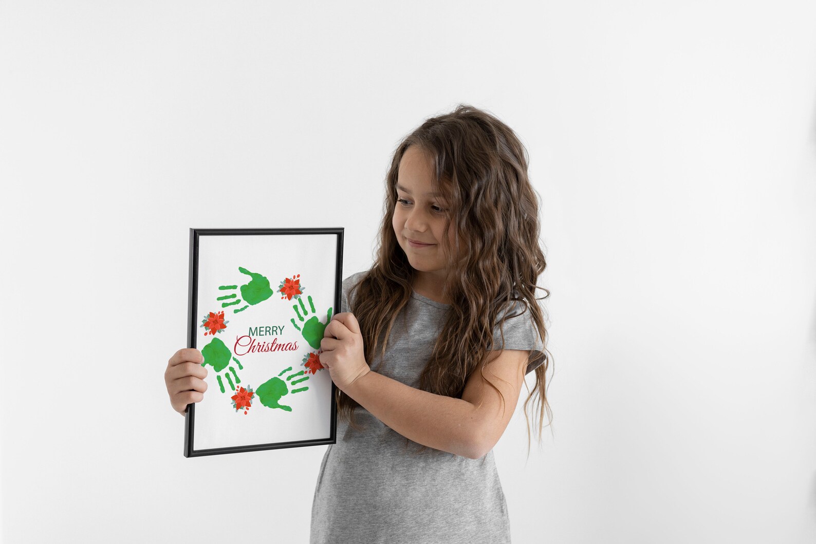 Holidays Handprint Craft Printable DIY Christmas Art - Etsy