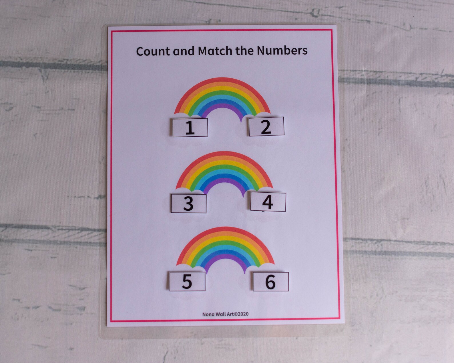 Homeschool Printables Educational Activity Numbers Worksheet | Etsy