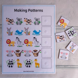 Educational Activity, Pattern Worksheet, Homeschool Printable, Busy ...