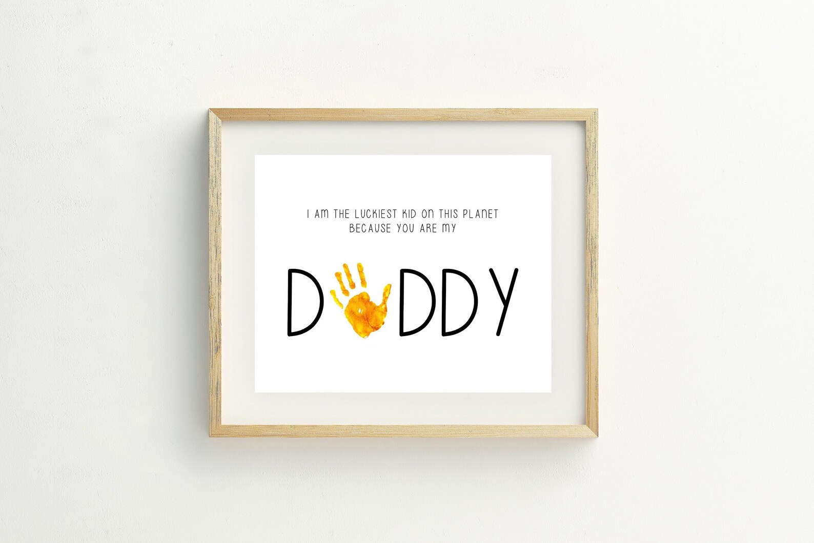 Handprint for Daddy DIY Fathers Day Gift Printable Keepsake - Etsy