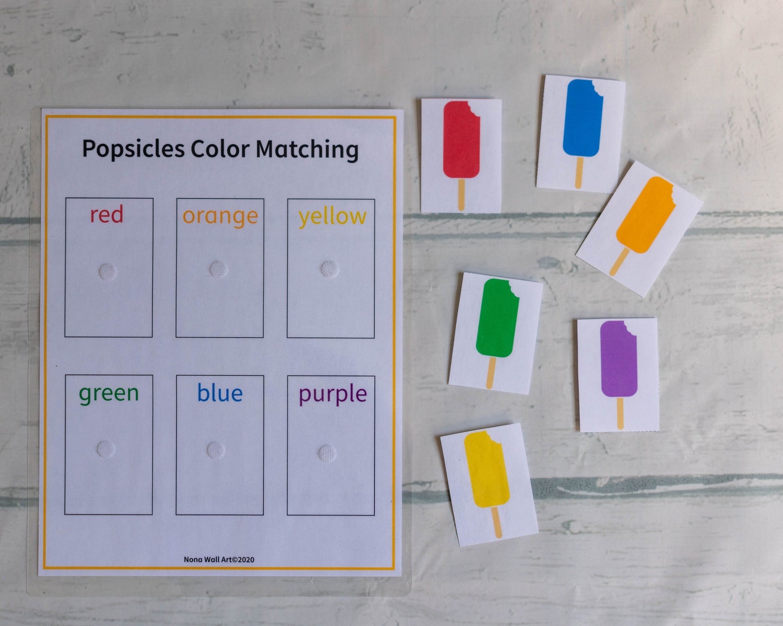 Homeschool Printables Educational Activity Colors Worksheet | Etsy