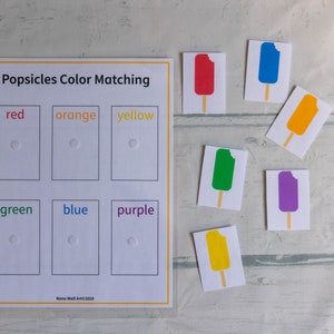 Homeschool Printables, Educational Activity, Colors Worksheet Bundle ...