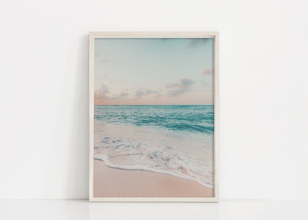 Ocean Wall Art, Beach Sunset Print, Summer Printable, Coastal Decor ...
