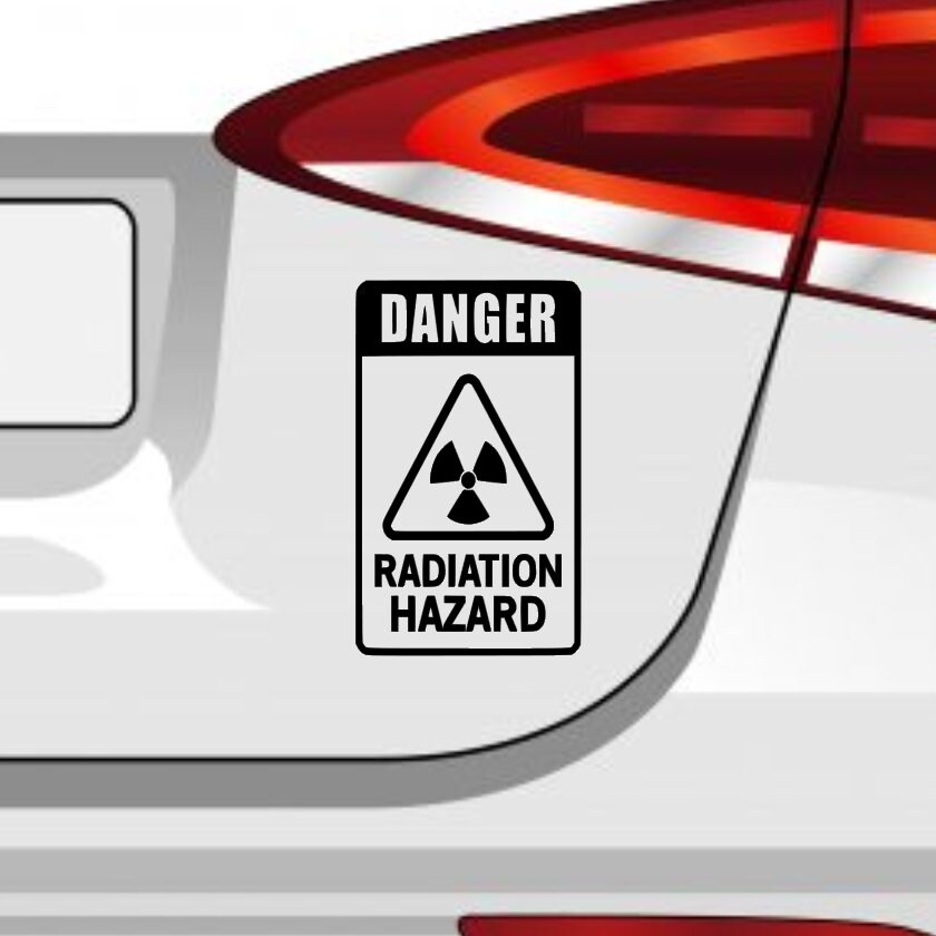 Radiation Hazard Sticker 6 Size Radiation Hazard Radioactive | Etsy