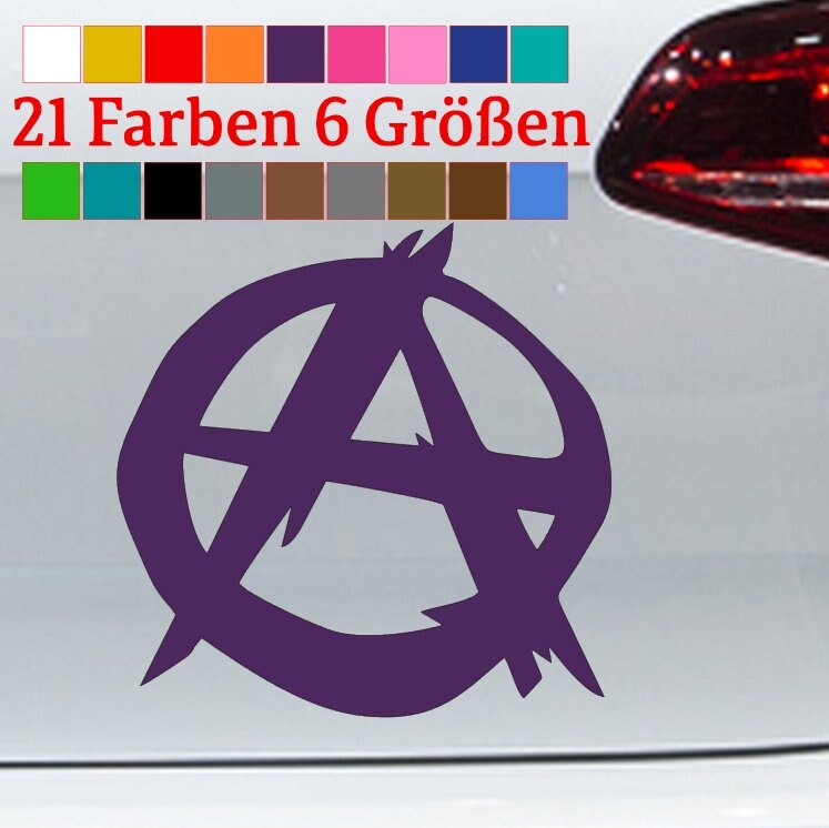 Anarchy Anarchie Aufkleber Sticker Punk Goth Rock Rebell Musik | Etsy