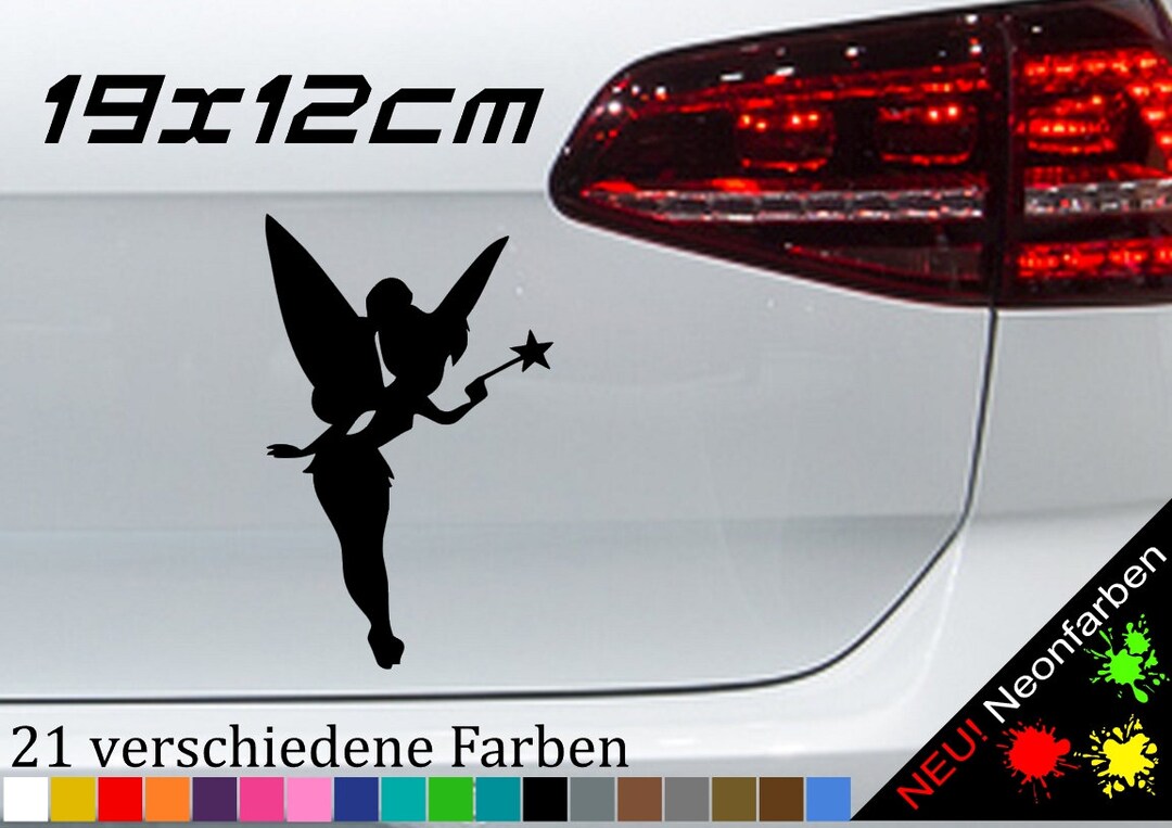 Tinkerbell Fee Aufkleber Zauber Märchen Sage Sticker Feenstaub Car ...
