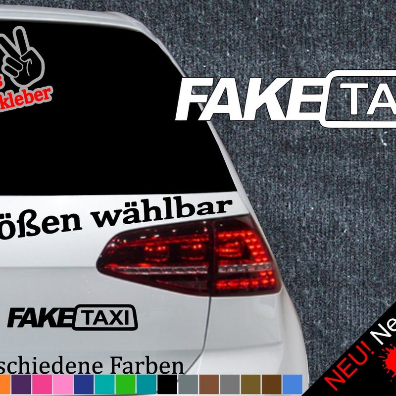 Fake Taxi Sticker for Car - Etsy