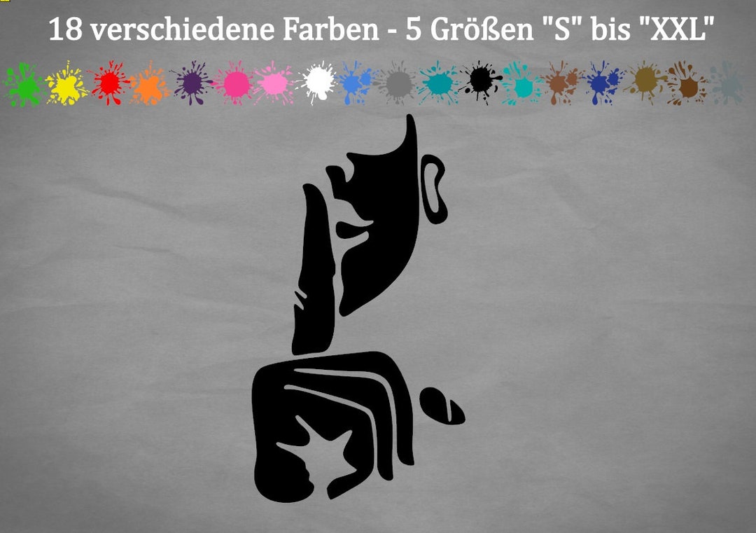 Psst leise Aufkleber bitte nicht stören Sticker leise sprechen ruhe Fun ...