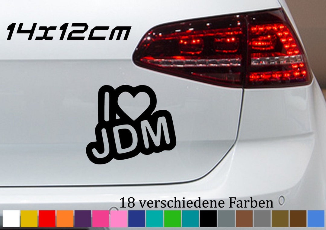 I Love JDM 13x11cm Auto Aufkleber Golf GTI OPC Deko Car Tuning JDM OEM ...