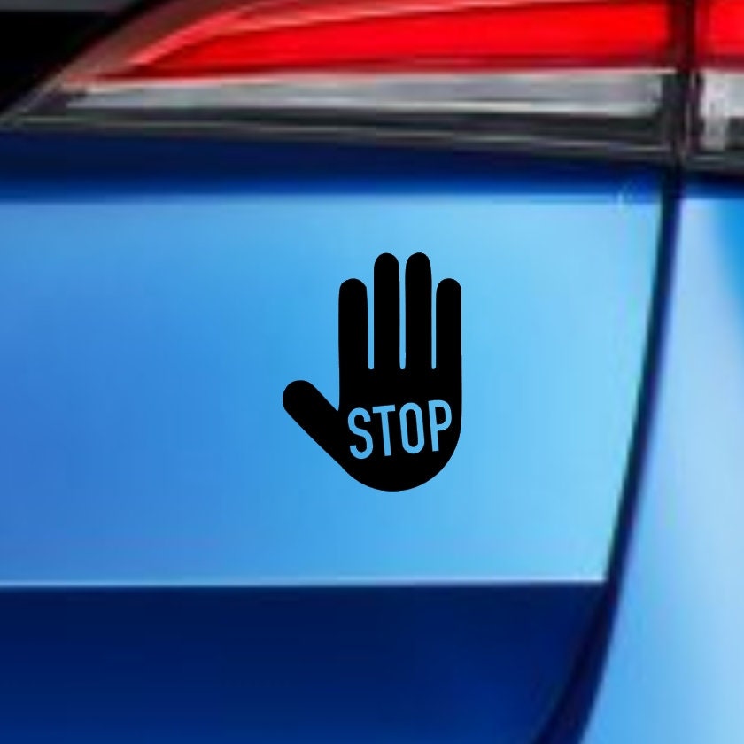 Stop Aufkleber Halt Sticker 6 Größen Warnung Gefahr Stehen | Etsy